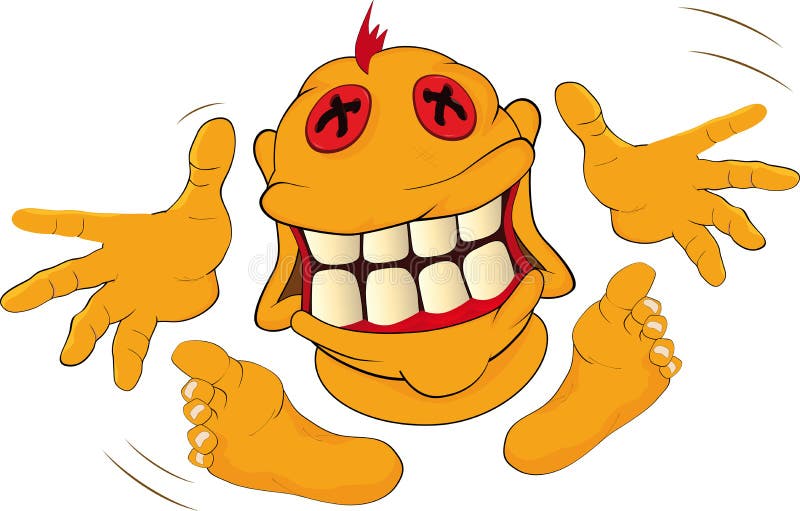 Monster from a Terrible Fairy Tale Stock Vector - Illustration of night ...