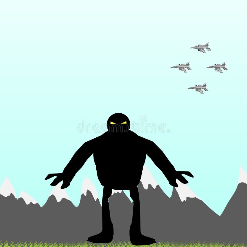 Town Terrorizing Stock Illustrations – 6 Town Terrorizing Stock ...