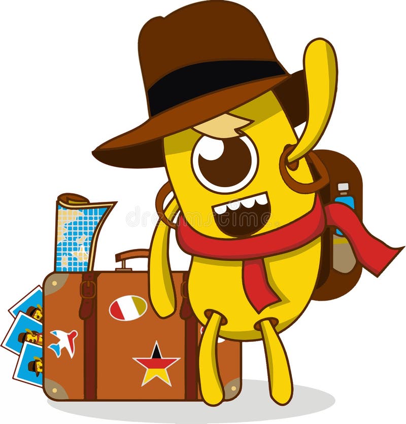 Monster travel stock illustration. Illustration of alien - 78057469