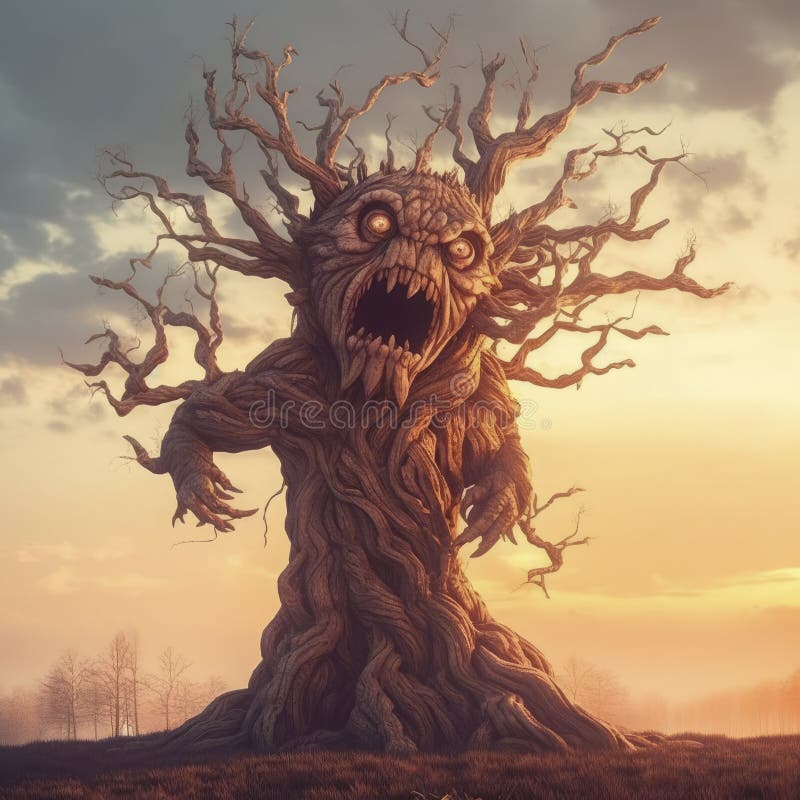 A monster tree stock illustration. Illustration of monster - 279747782