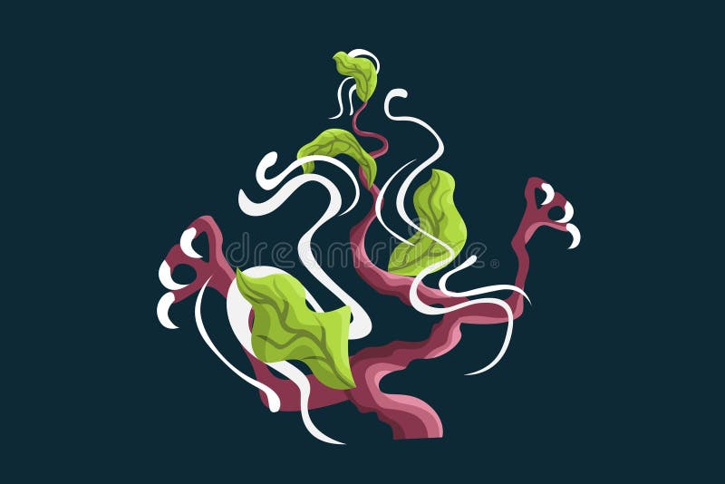 Monster tree stock vector. Illustration of cartoon, alien - 283227182