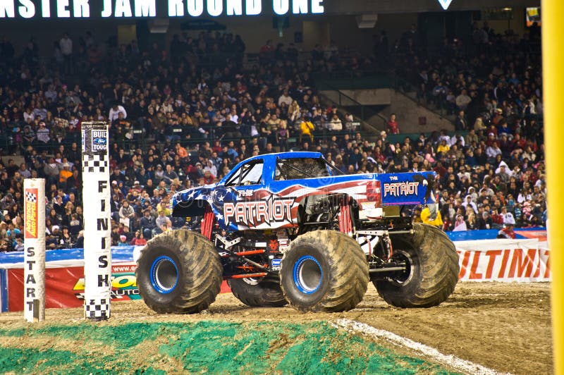 Monster Truck at Angel Stadium Editorial Photo - Image of cars, patriot ...