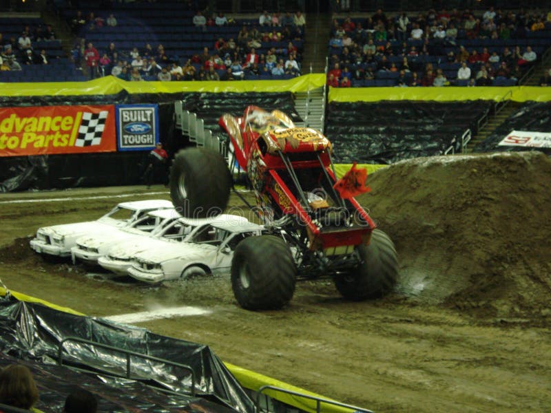 Iron Man Monster Truck editorial stock photo. Image of rider - 24842273