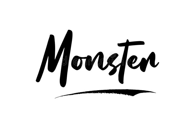 Monster Typography Lettering Text Vector Design Quote Stock Vector ...