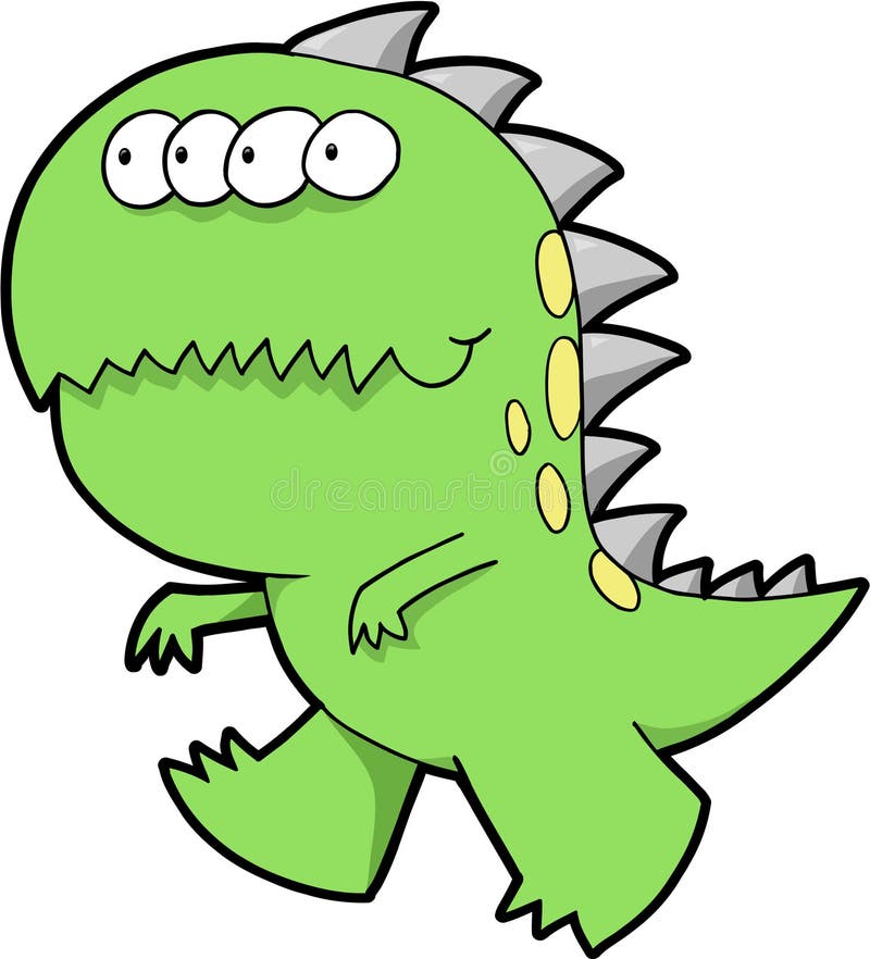 Monster Vector Illustration Stock Vector - Illustration of devil, beast ...