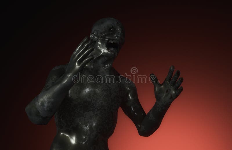 Monster zombie alien stock illustration. Illustration of nightmare ...