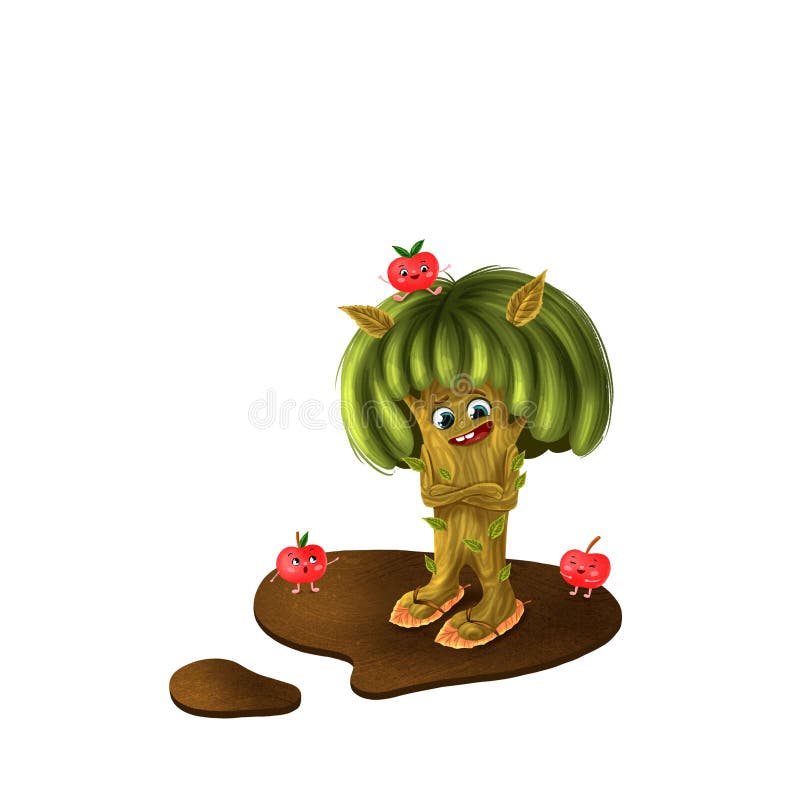 Shy Apple Tree Monster Stock Illustrations – 1 Shy Apple Tree Monster ...
