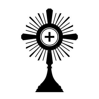 Monstrance stock vector. Illustration of catholic, vintage - 117057820