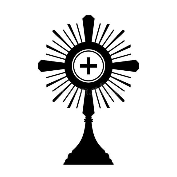 Monstrance stock vector. Illustration of catholic, vintage - 117057820