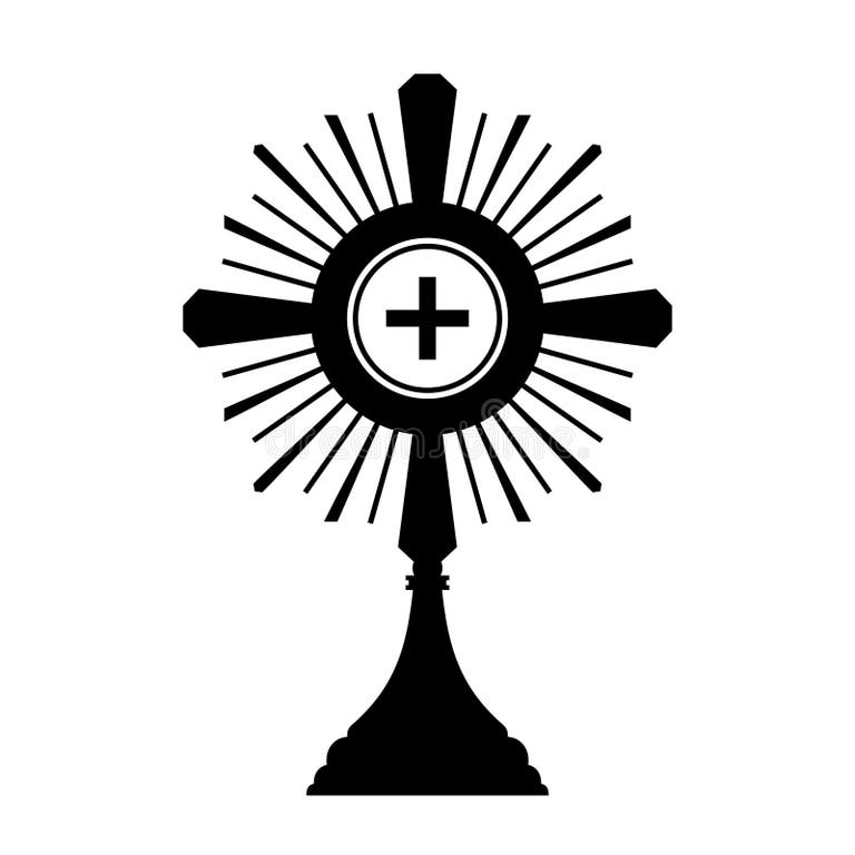 Monstrance stock vector. Illustration of catholic, vintage - 117057820