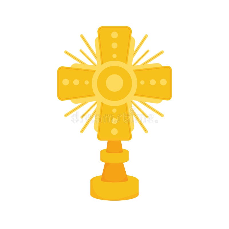 Monstrance for Eucharistic Catholic Religion Stock Vector ...