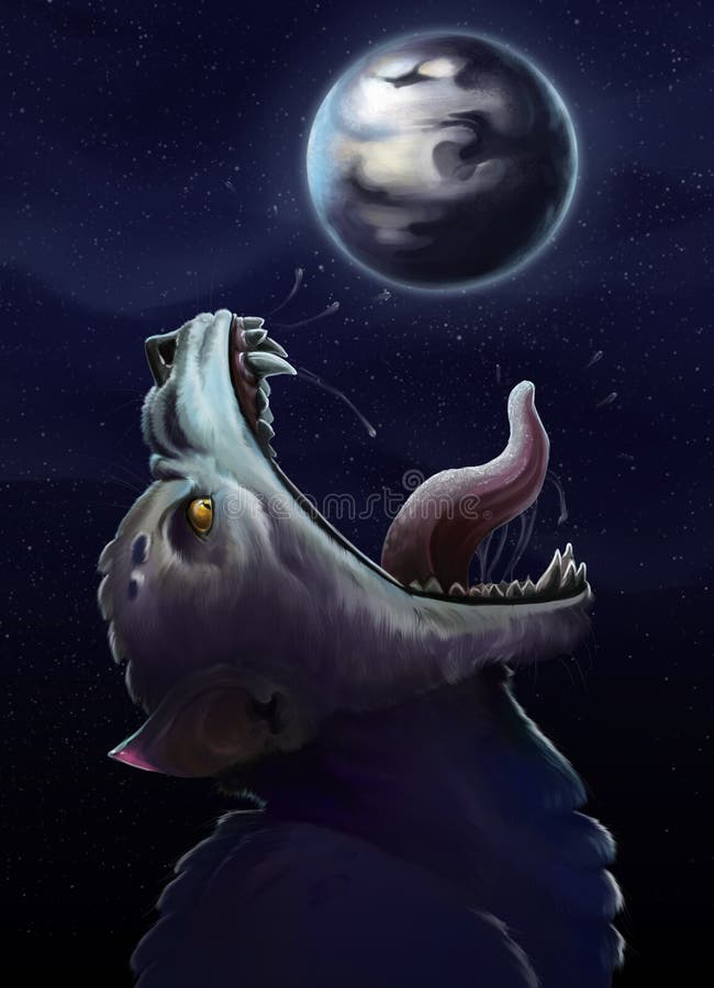 Monstrous Wolf Like Creature Stock Illustrations – 1 Monstrous Wolf ...