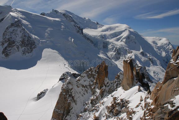 Mont Blanc stock image. Image of blue, adventure, climbing - 1725093