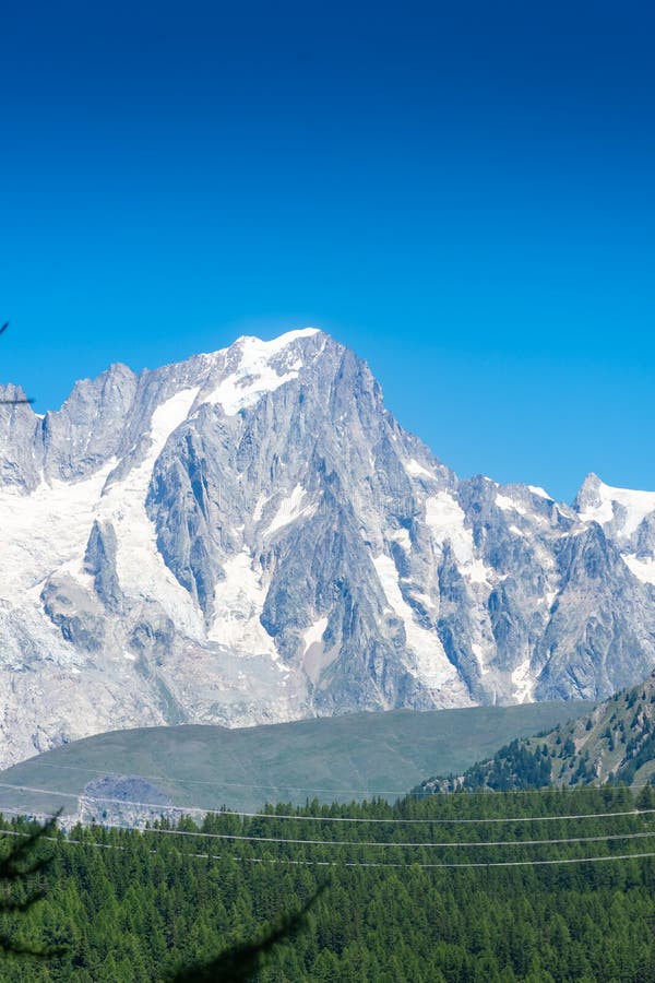 Mont Blanc, the Highest Mountain of Europe, Italy Stock Image - Image ...