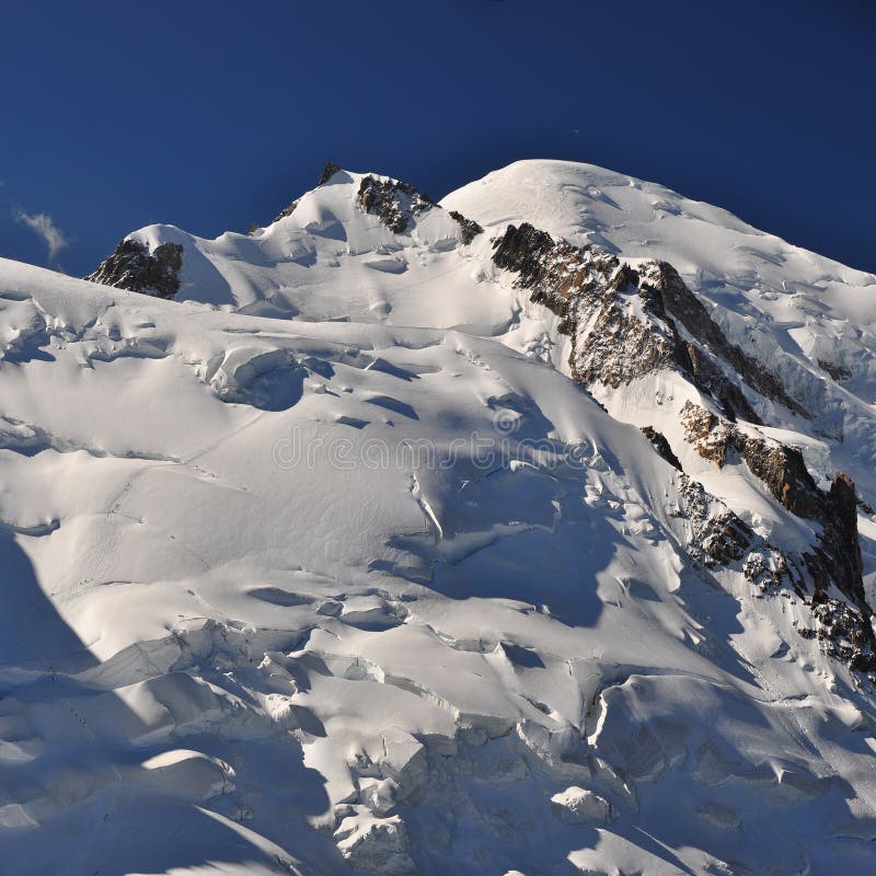 Mont Blanc Massif Panoramic View Stock Image - Image of climb, europe ...