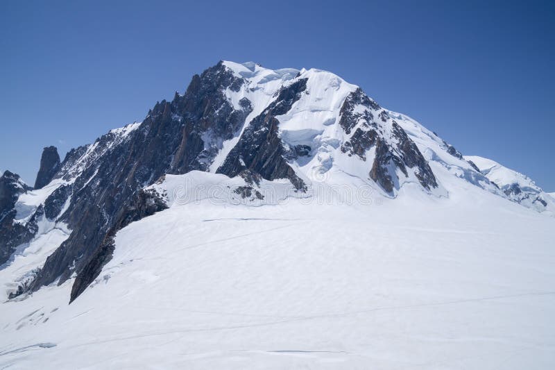 Mont Blanc peak stock image. Image of massif, adventure - 60494587