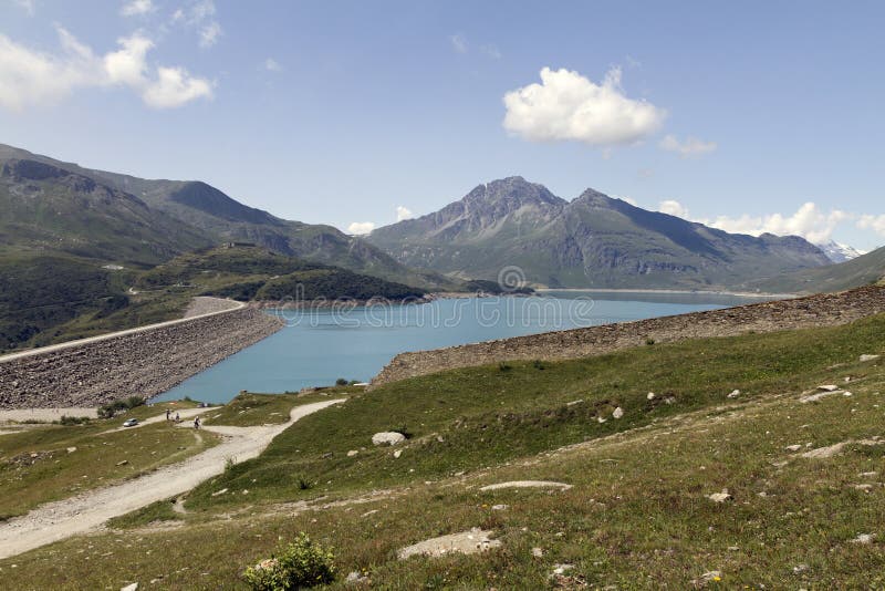 Mont Cenis stock image. Image of mont, hike, lake, alpine - 33011213