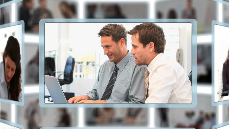 Montage of Business Teams Collaborating Stock Footage - Video of ...