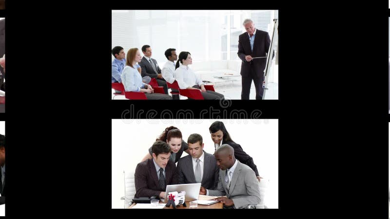 Montage of Business People in Different Situations Stock Video - Video ...