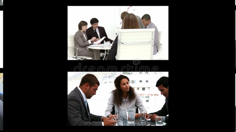 Montage of Business People in Different Situations Stock Footage ...