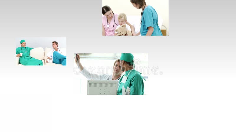 Montage of Medical Scenes 1 Stock Video - Video of doctors, caucasian ...