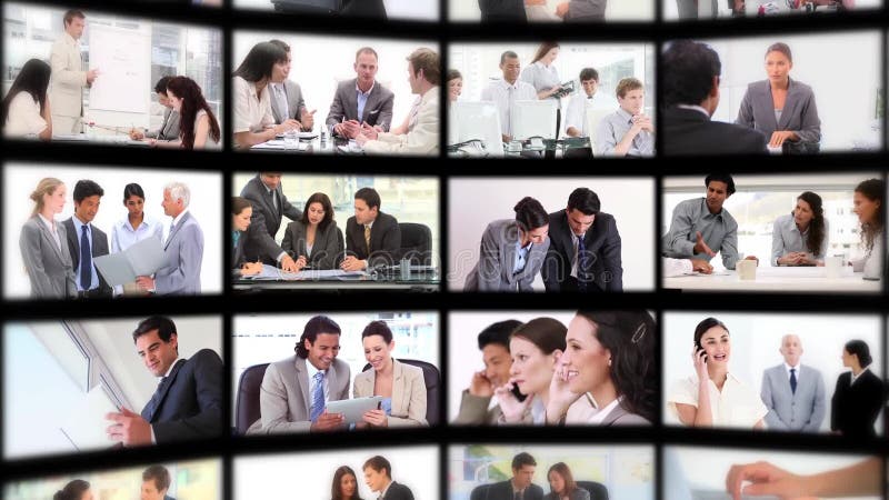 Montage Presenting People at Work Stock Footage - Video of businessmen ...