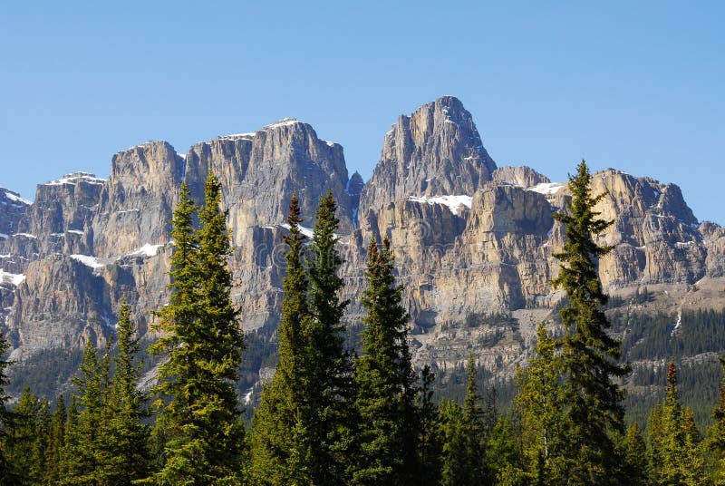 Montagna Del Castello in Banff Fotografia Stock - Immagine di bello ...