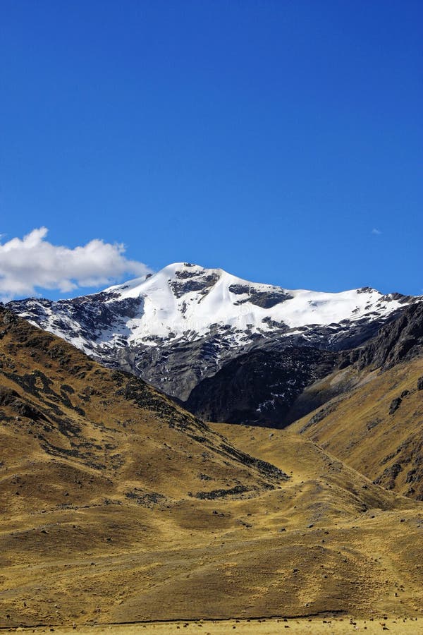 Cielo Delle Ande E Montagna Nevosa Fotografia Stock - Immagine di ...