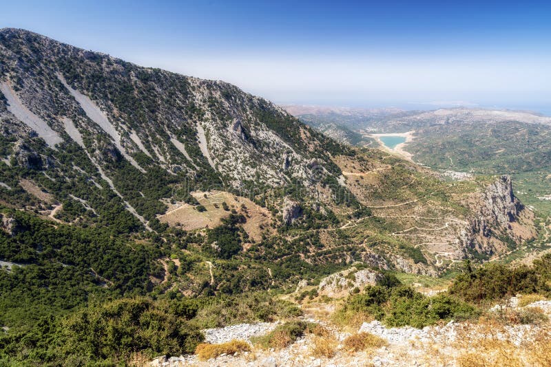 Montagne Di Dikti in Creta, Grecia Fotografia Stock - Immagine di paese ...