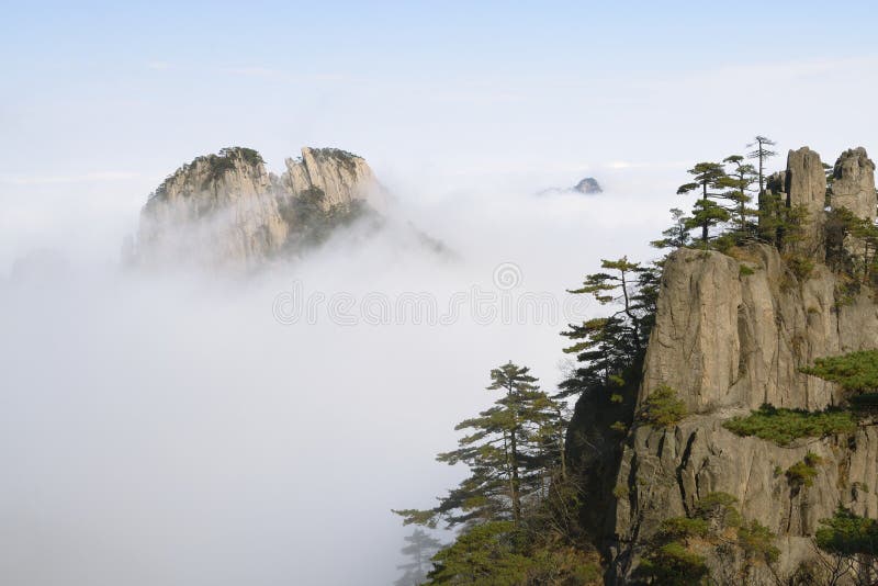 Montagne De Huangshan (montagne Jaune), Chine Photo stock - Image du ...