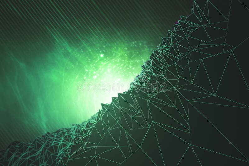 Montagnes Polygonales Vertes Illustration Stock - Illustration du ...