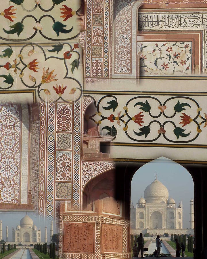 Taj Mahal Collage Fotos de stock - Fotos libres de regalías de Dreamstime