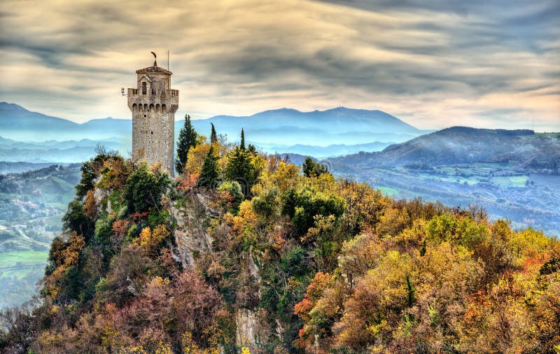 The Montale, Third Tower of San Marino Stock Photo - Image of colorful ...