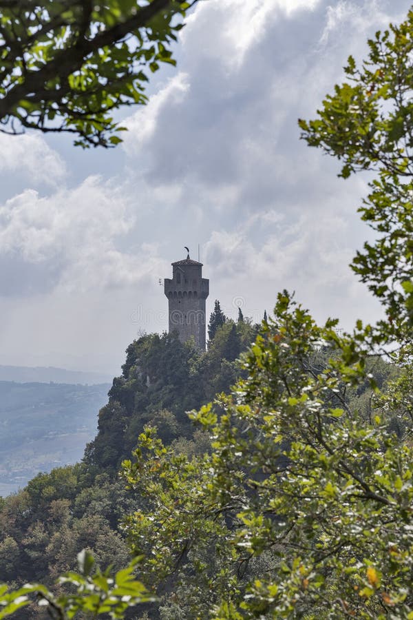 The Montale Tower of San Marino Stock Image - Image of middle ...