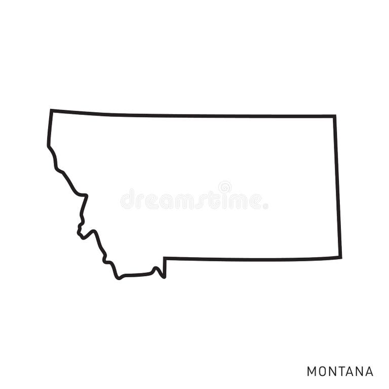 Montana Outline Stock Illustrations – 1,427 Montana Outline Stock ...