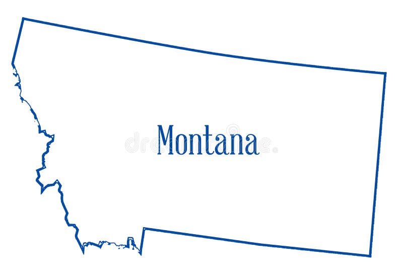 Montana Outline Stock Illustrations – 546 Montana Outline Stock ...
