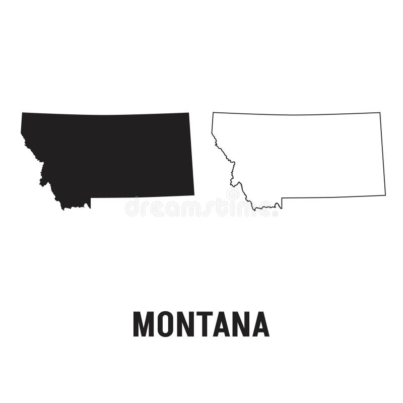 Montana Map Outline Stock Illustrations – 2,104 Montana Map Outline ...