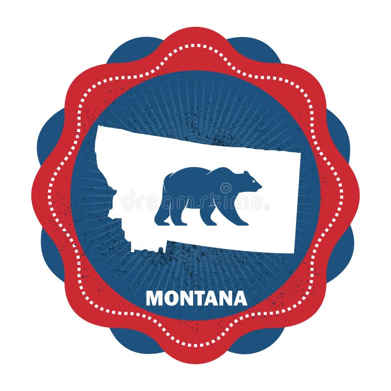 Montana State Map Vector Illustration Decorative Design Stock Vector Illustration Of Shapes