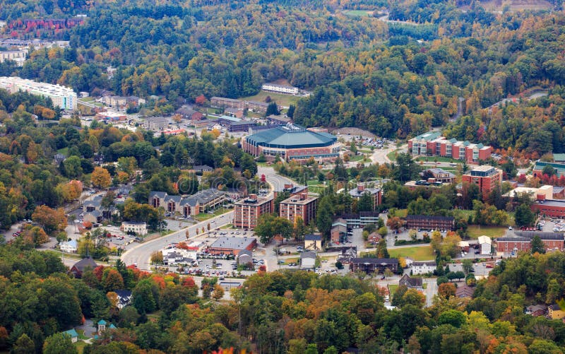 Skyline Do Terreno De Boone, De North Carolina, EUA E Da Cidade Imagem ...