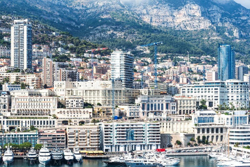 Monte Carlo Area of Monaco View of the Apartment Stock Image - Image of ...