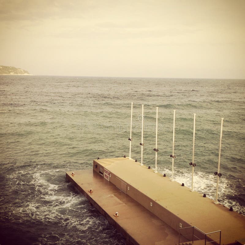 View of a Pier, Monte carlo, Monaco - : Pier in Monte