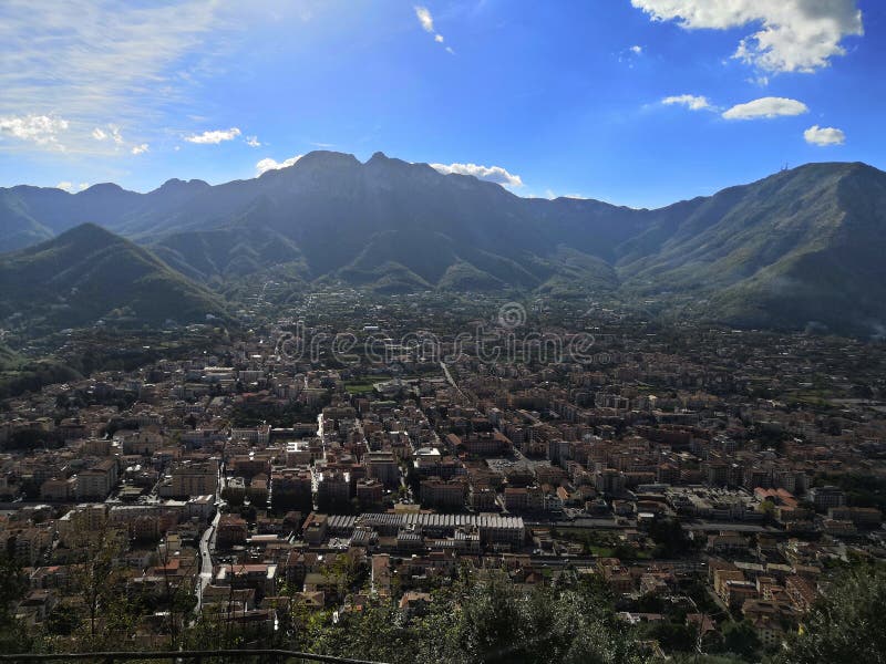 Monte Castello stock image. Image of tirreni, panorama - 132686279