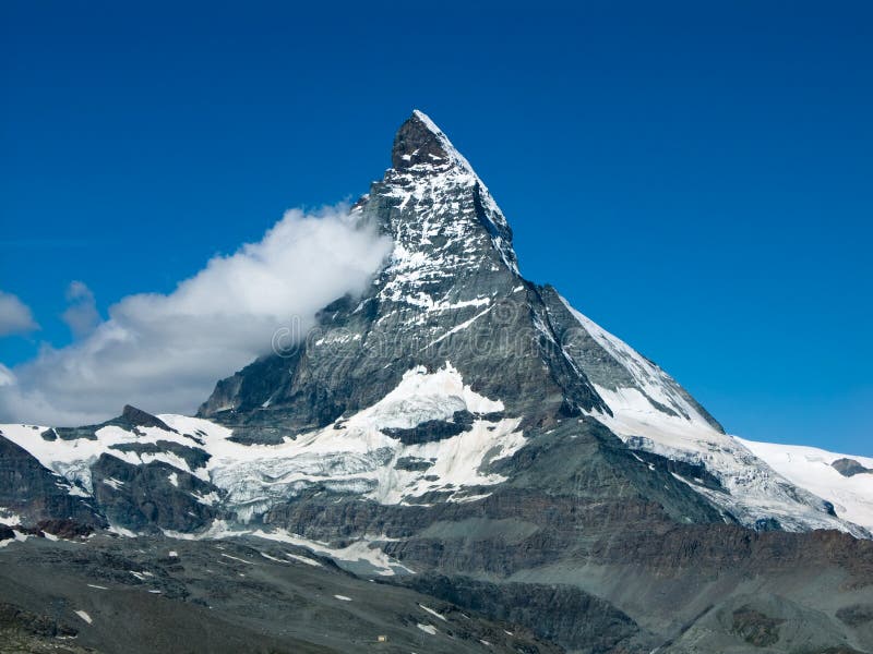 Monte Cervino (Matterhorn) stock photo. Image of guide - 6035076