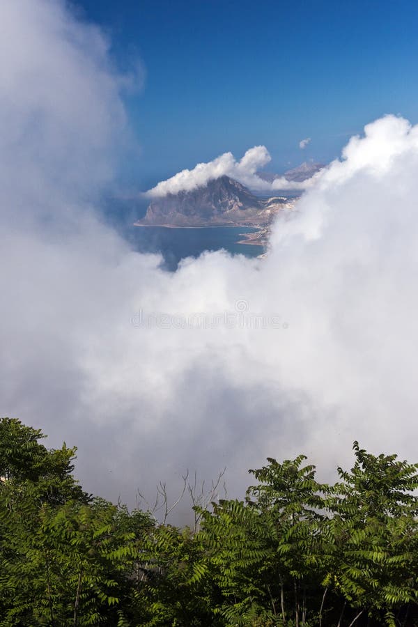 Monte Cofano Mount Cofano in Sicily, Italy Stock Image - Image of ...