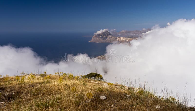 Monte Cofano Mount Cofano in Sicily, Italy Stock Image - Image of mount ...