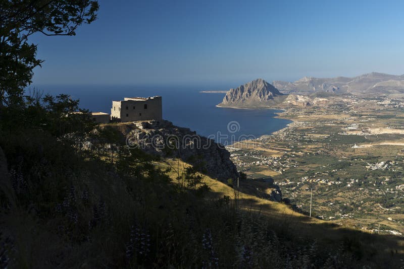 Monte Cofano Mount Cofano in Sicily, Italy Stock Photo - Image of monte ...