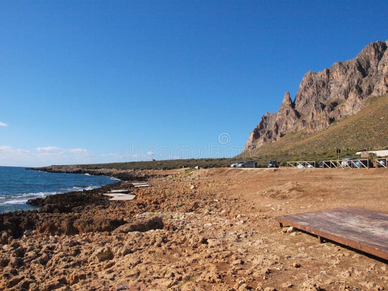 Monte Cofano stock photo. Image of divers, adventure - 44357984