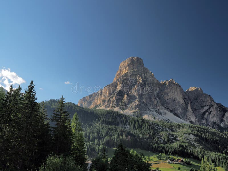Monte Croce Cross Mountain Dolomites View Stock Photo - Image of ...
