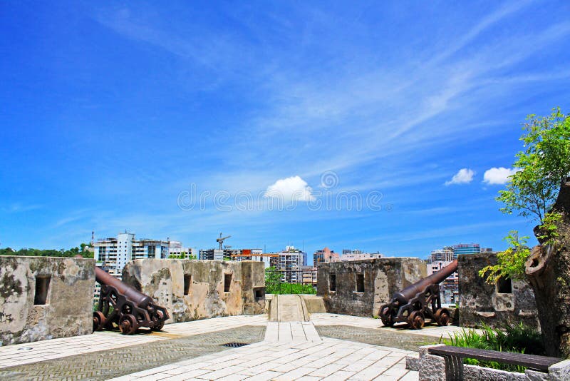 Monte Fort, Macao, China foto editorial. Imagen de canon - 109222561