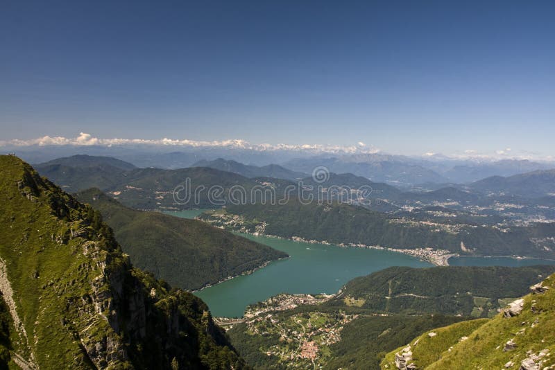 Monte Generoso stock image. Image of landscape, cloud - 91412535